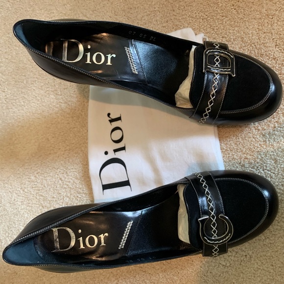 Dior | Shoes | Christian Dior Cd Black Pump 4 | Poshmark